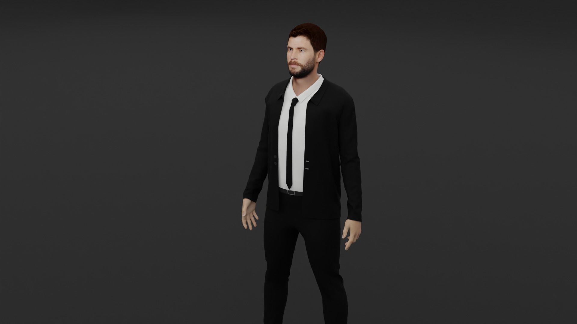 3D model Chris Hemsworth VR / AR / low-poly | CGTrader