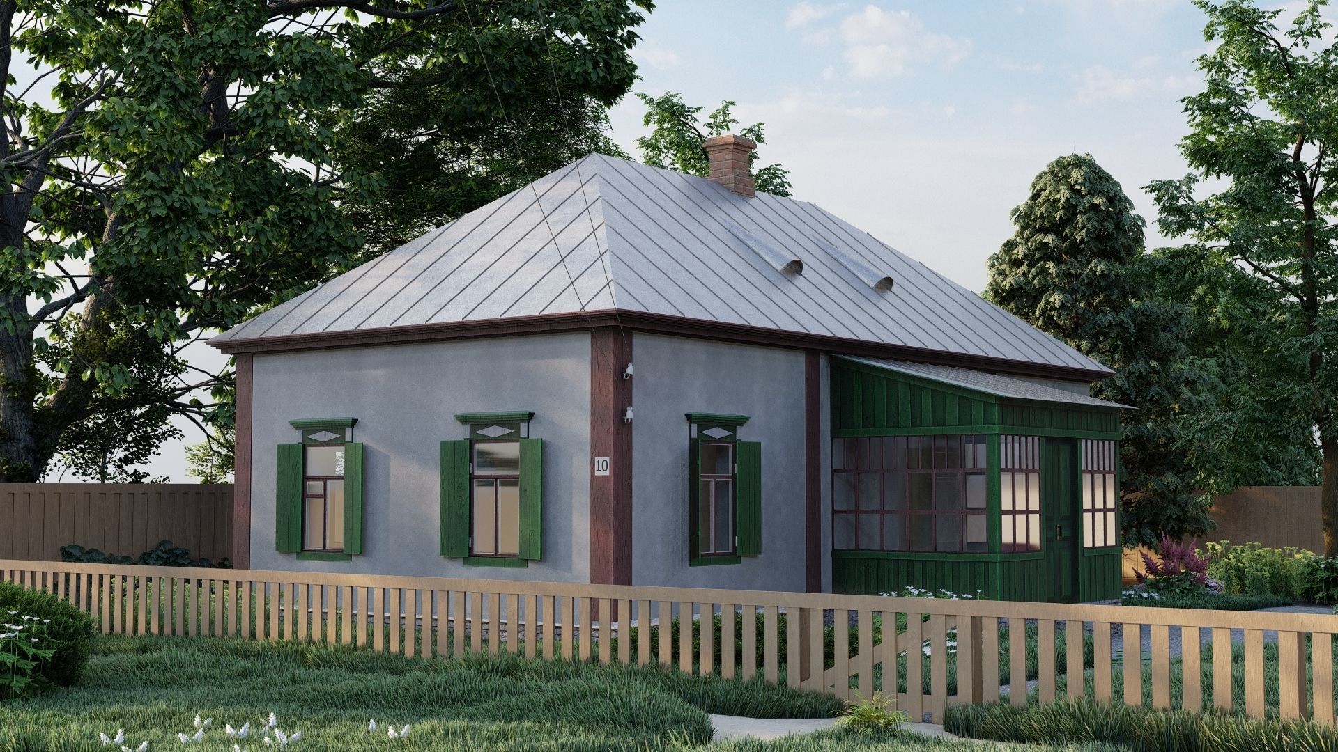 Ukrainian house hata 3D model | CGTrader