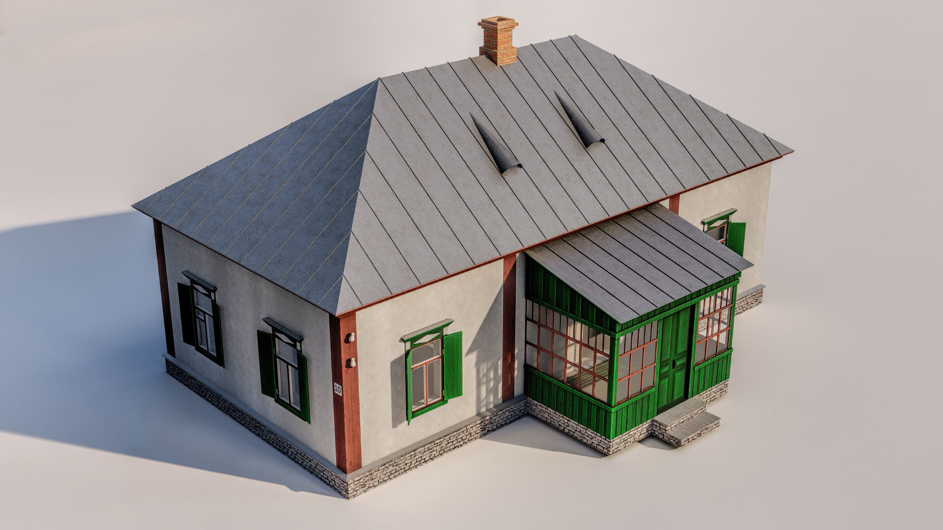 Ukrainian house hata 3D model | CGTrader
