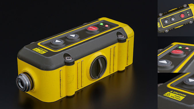 3D model Factory Electrical Switch 9x19x6 VR / AR / low-poly | CGTrader