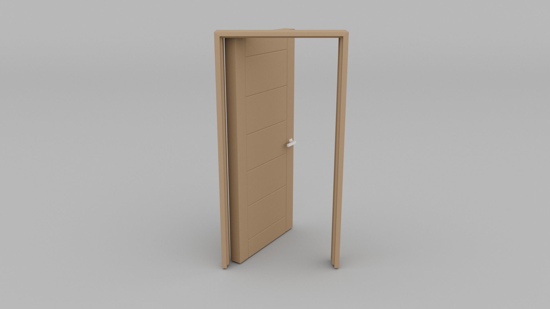 3D model Door and door frame VR / AR / low-poly | CGTrader