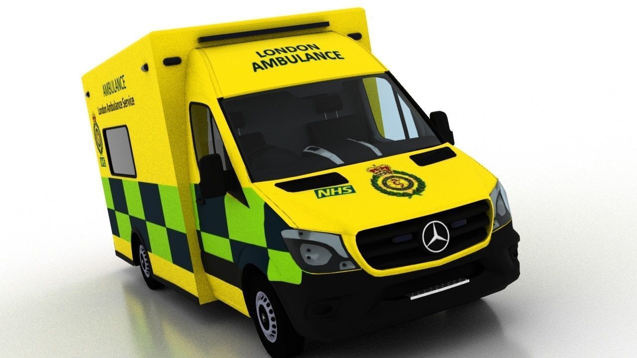 Mercedes Benz Sprinter 2015 Truck England Ambulance UK 3D model | CGTrader