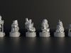 Dwarf Figure Chess Set - 6 Different Dwarf Character 3D model 3D ...