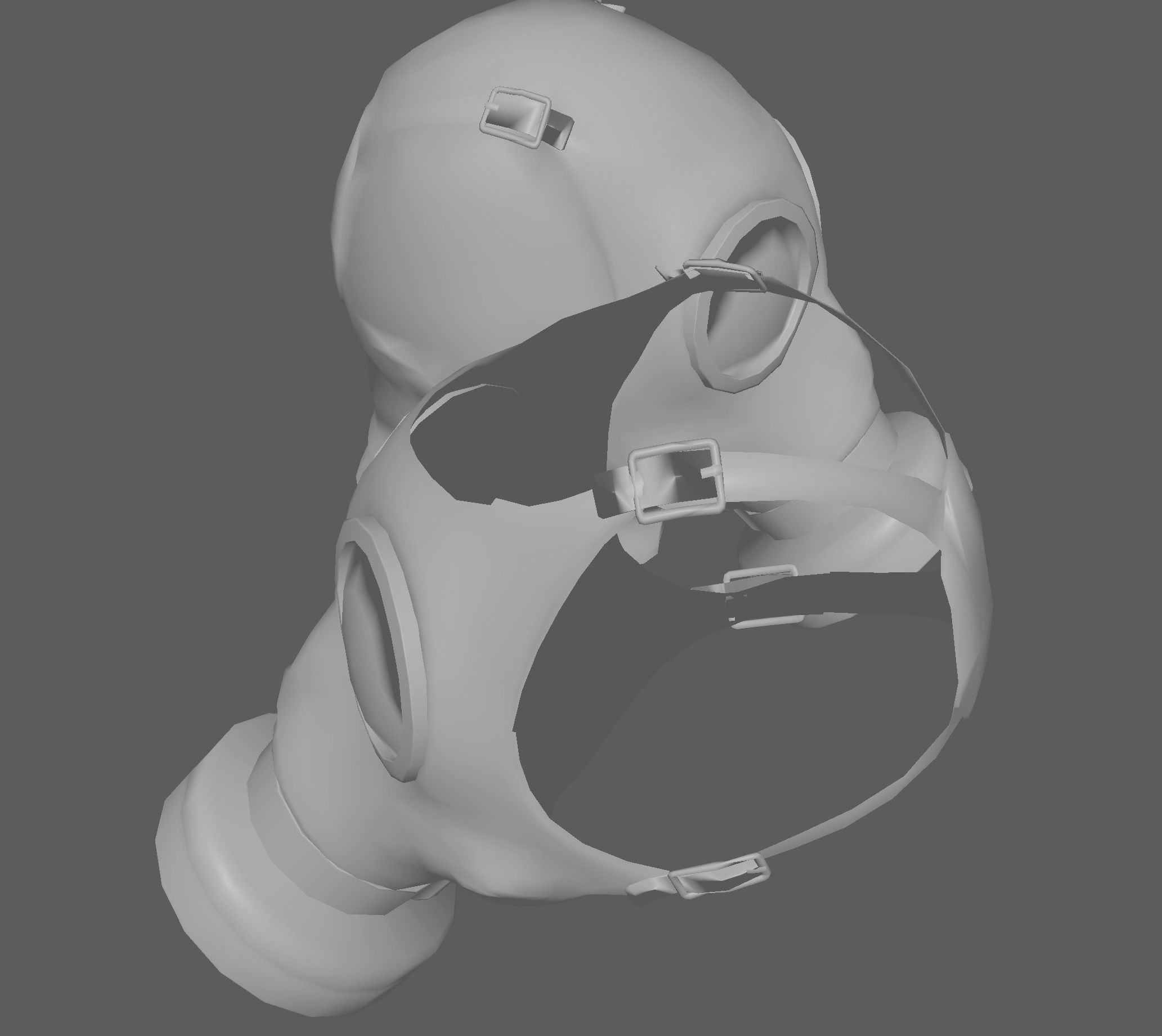3D model Gas Mask VR / AR / low-poly | CGTrader