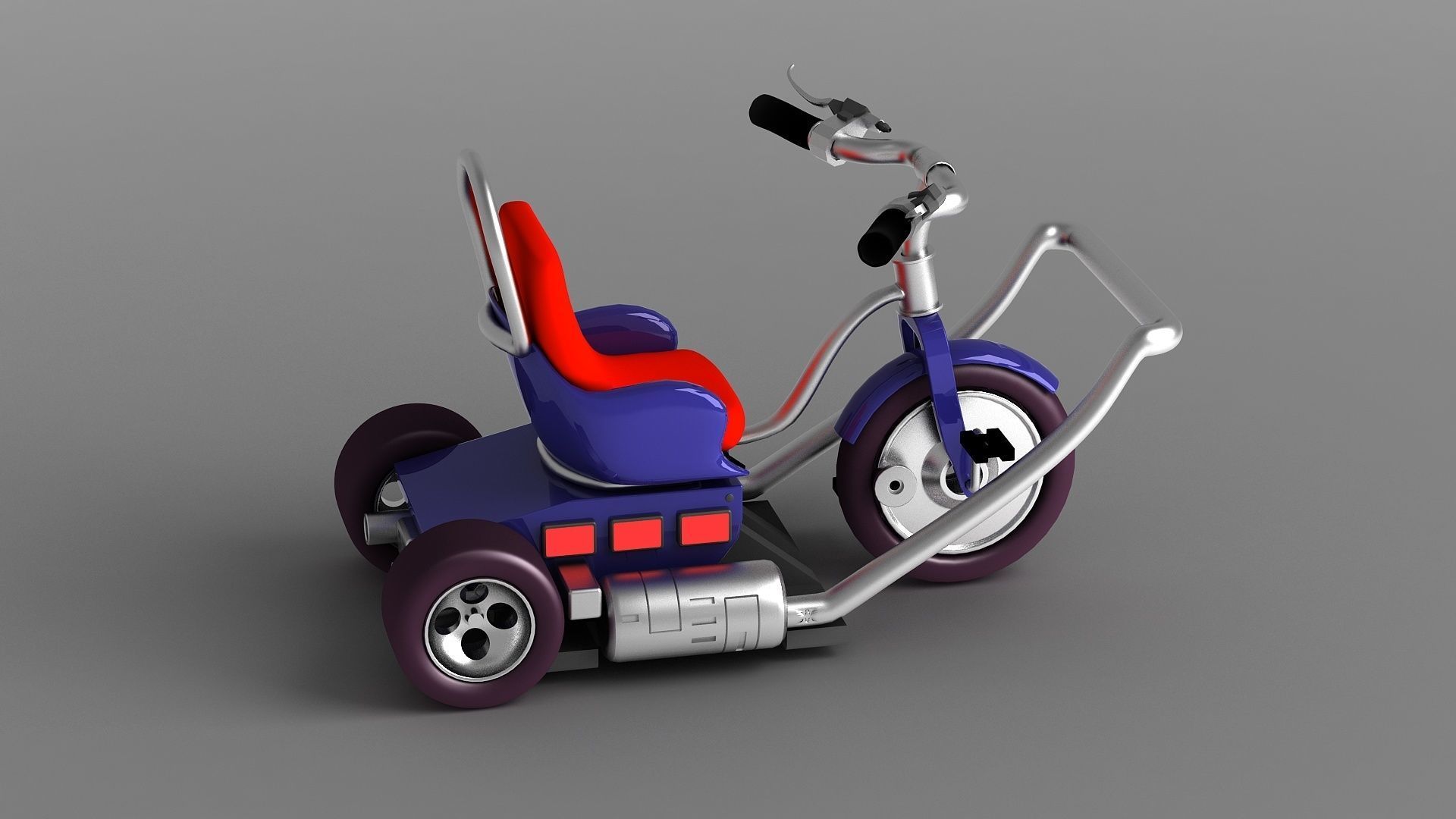 toon cartoon wheel vehiclerealistic child plastic 3D model | CGTrader