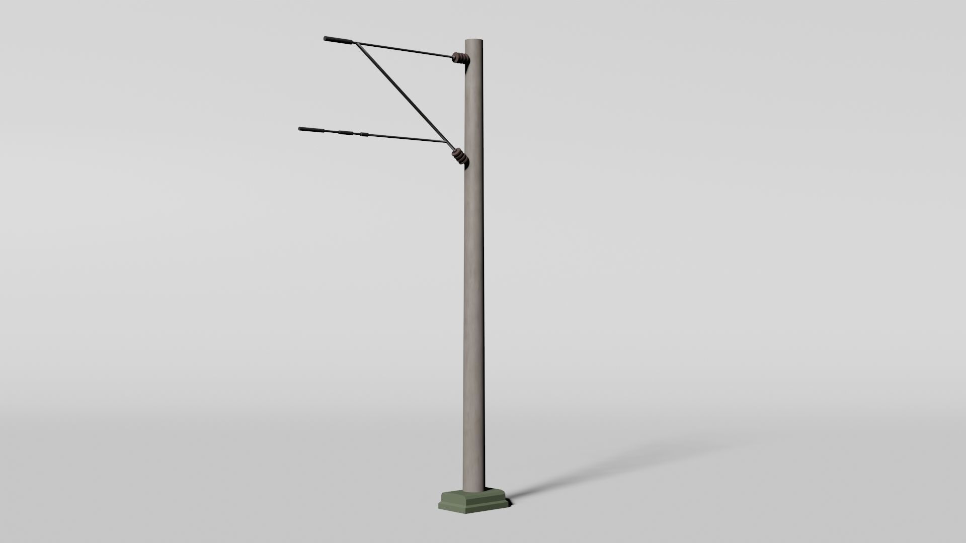 3D model Concrete catenary wire mast VR / AR / low-poly | CGTrader