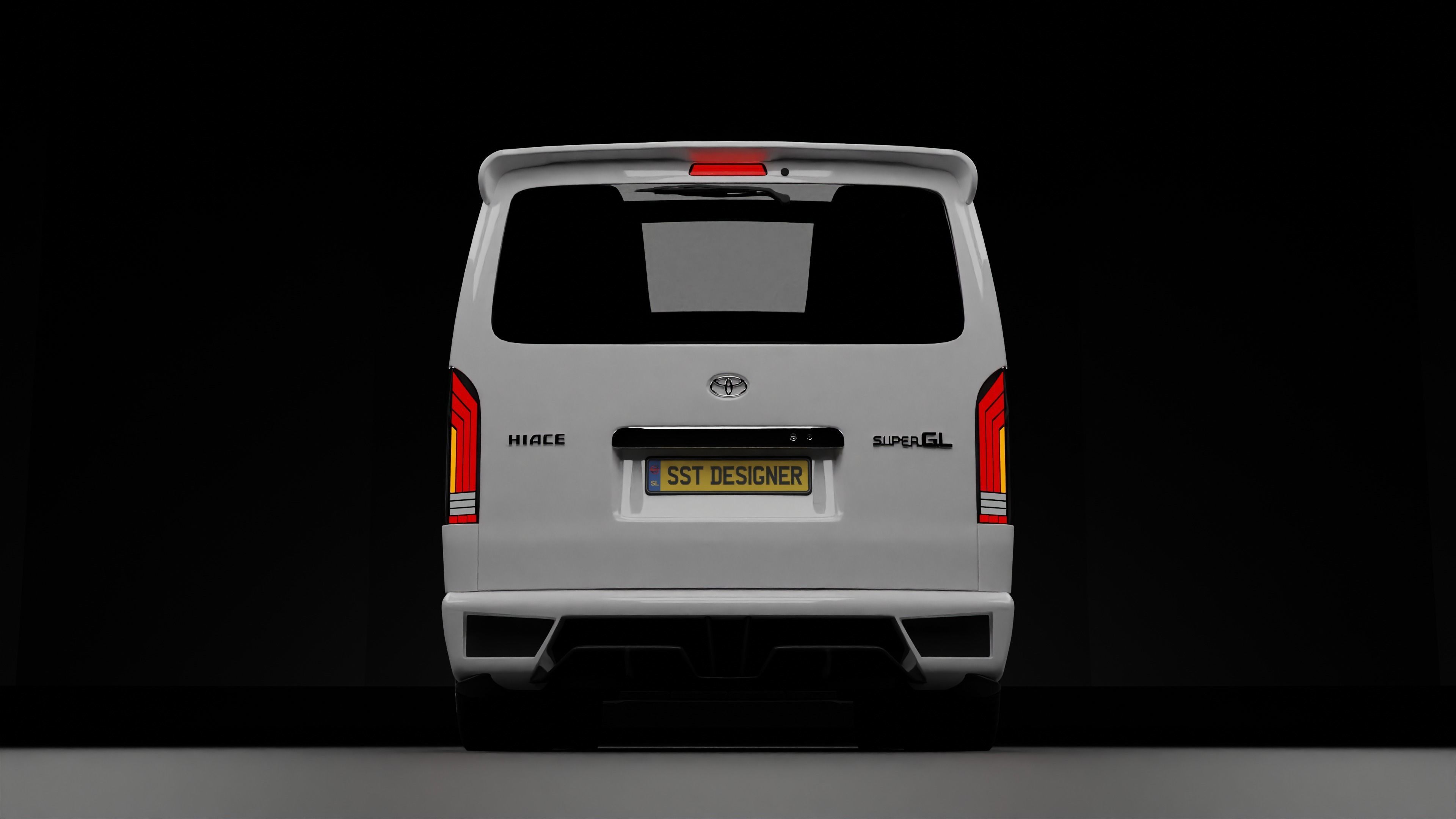 TOYOTA Hiace KDH Van 3D model rigged | CGTrader