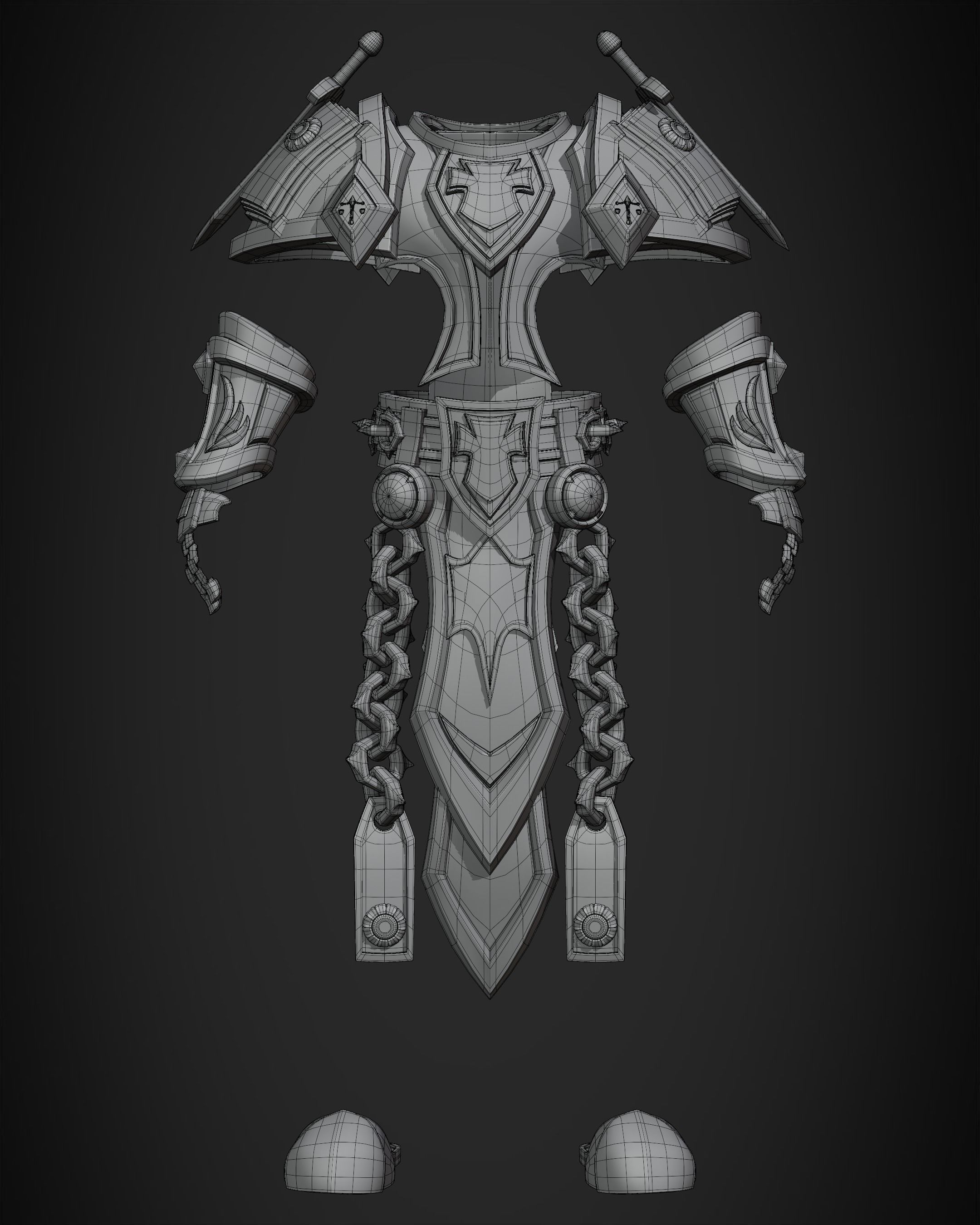 World of Warcraft Paladin Judgment Armor for Cosplay 3D model 3D ...