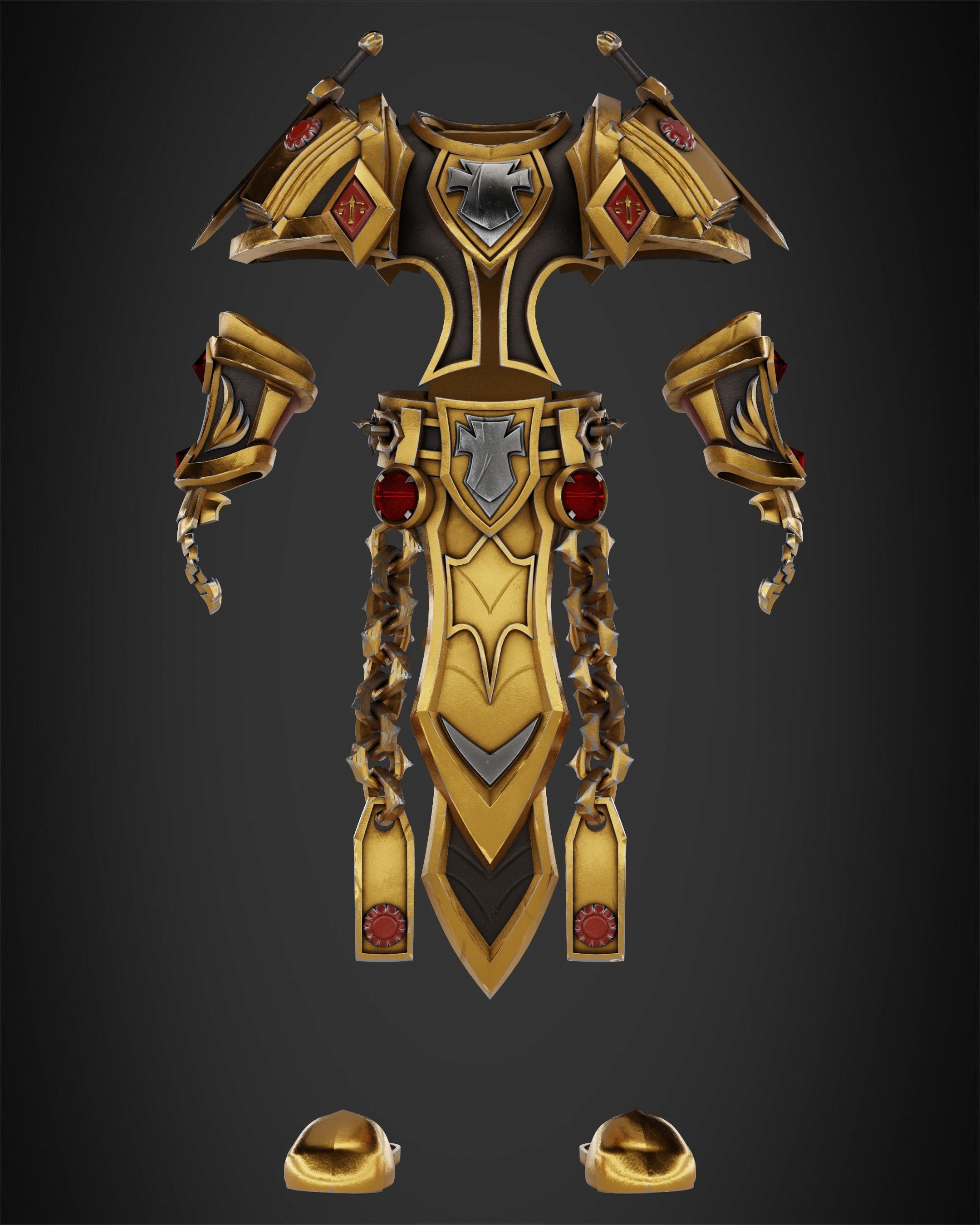 World of Warcraft Paladin Judgment Armor for Cosplay 3D model 3D ...