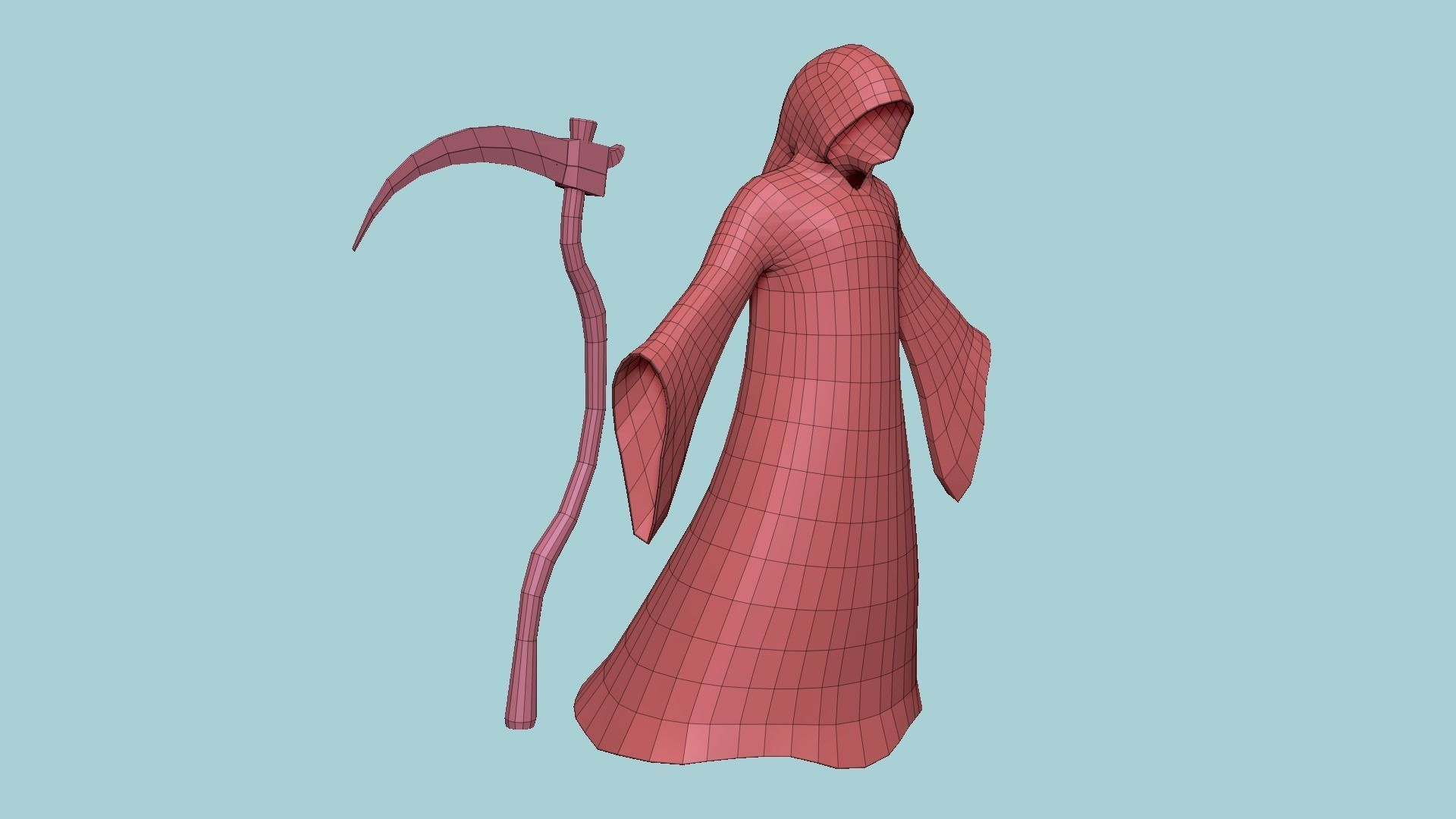 3D model Grim Reaper Costume A04 Death Angel - Character Design VR / AR / low-poly | CGTrader