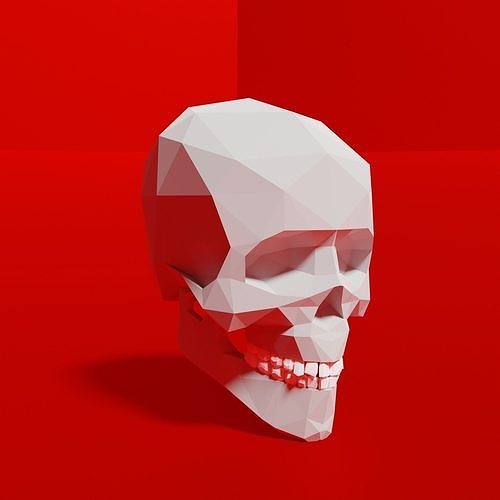 3D model Low Poly Human Skull VR / AR / low-poly | CGTrader