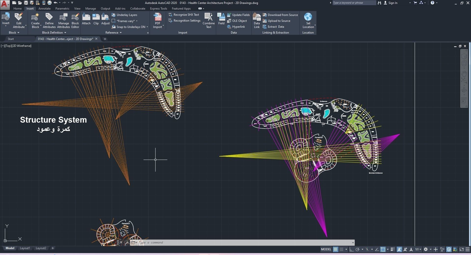 0143 - Health Center Architecture Project - 2D Drawings-3D Files 3D ...