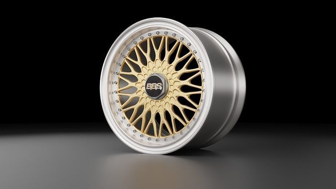 BBS Super RS gold rims 3D model | CGTrader