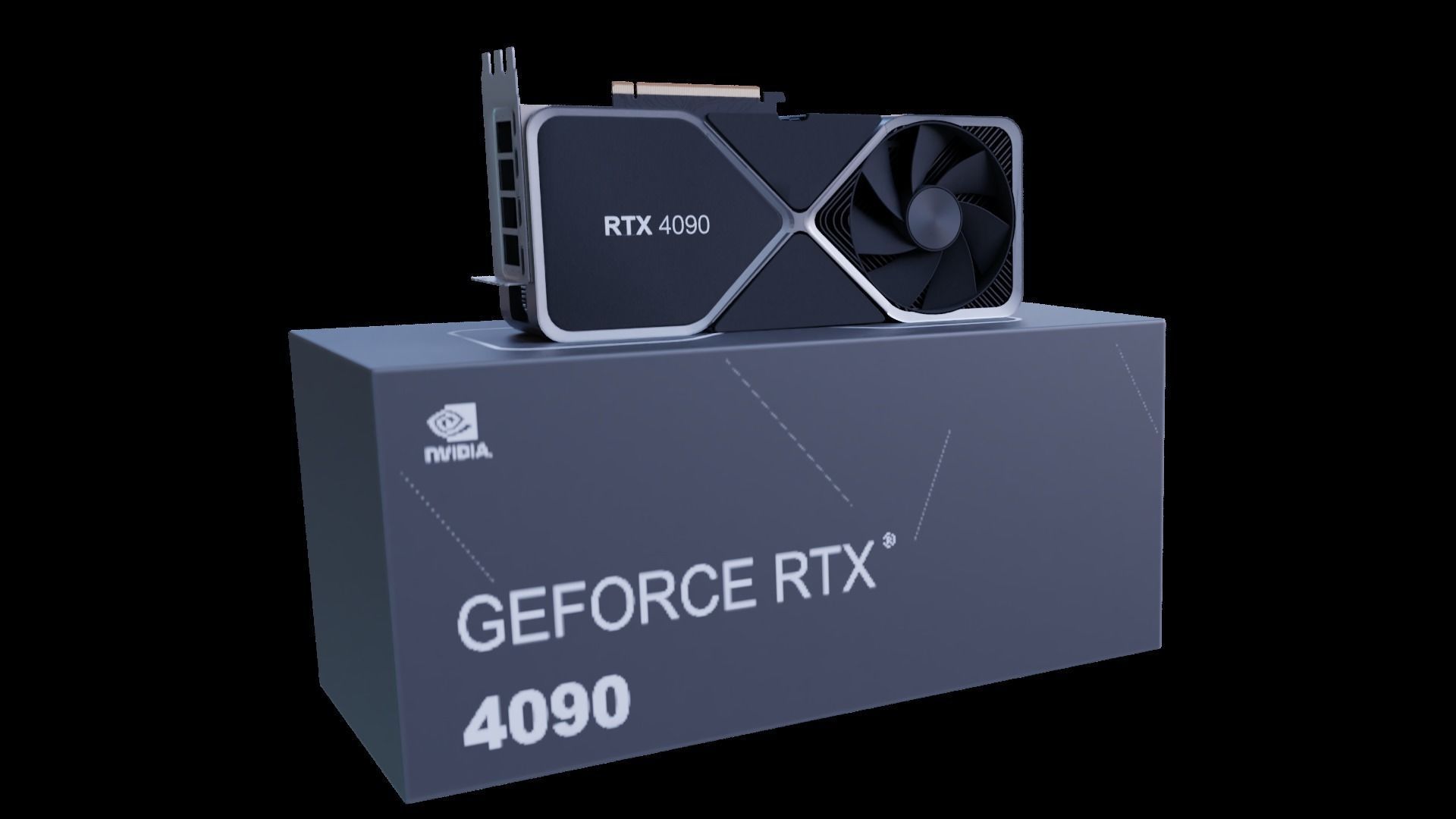 A Nvidia Geforce RTX 4090 3D Model free VR / AR / low-poly 3D model ...