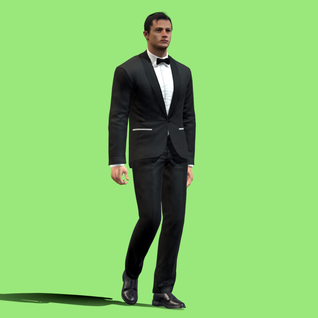 3D Rigged Man in suit 3D model animated rigged | CGTrader