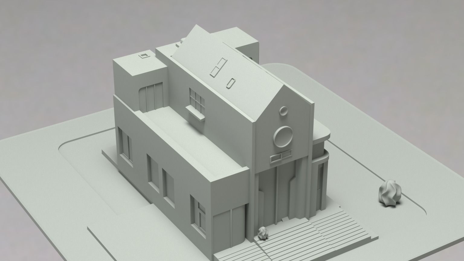 Cartoon Buildings Church Beautiful and lovely church models 3D model ...