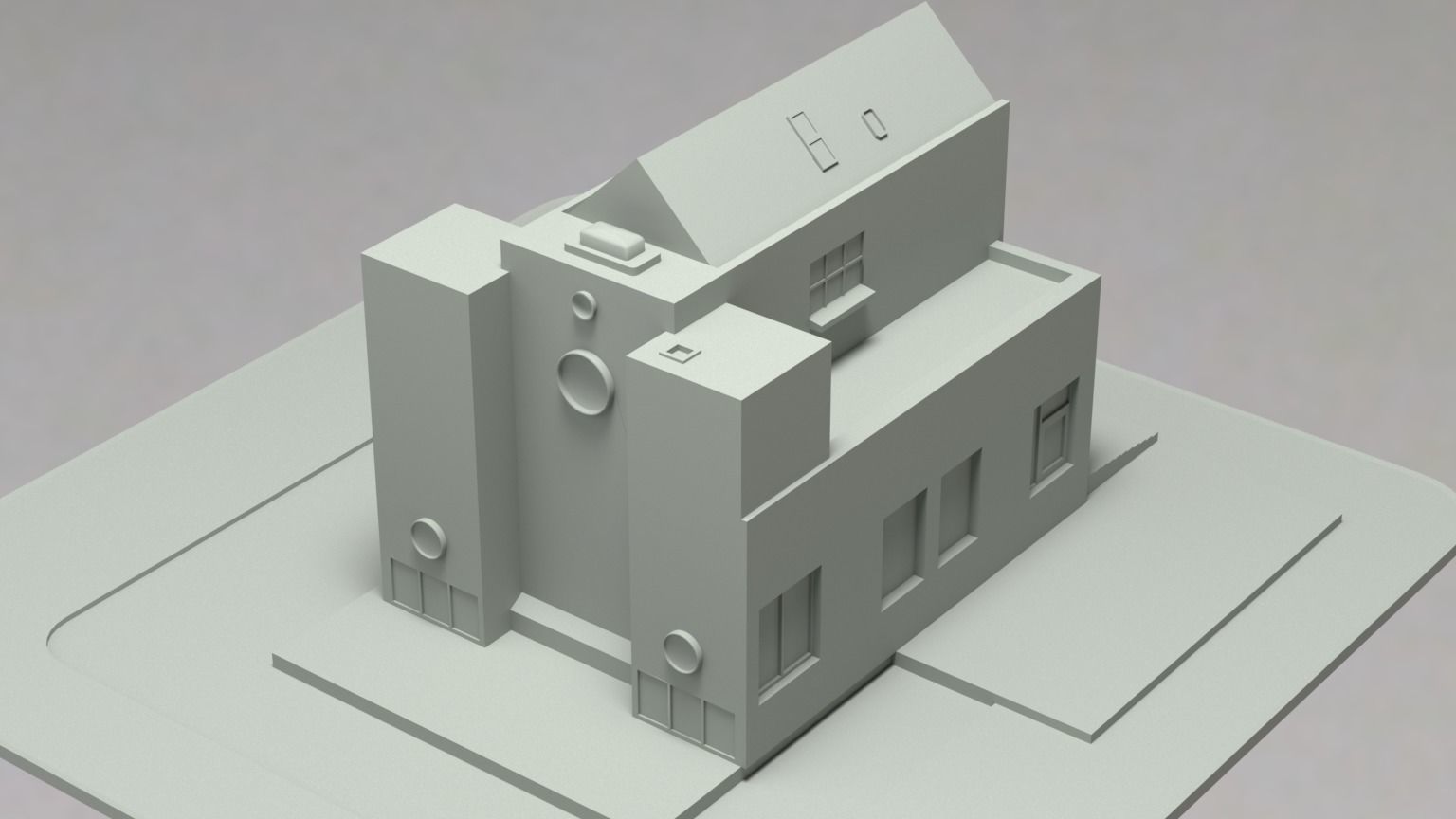 Cartoon Buildings Church Beautiful and lovely church models 3D model ...