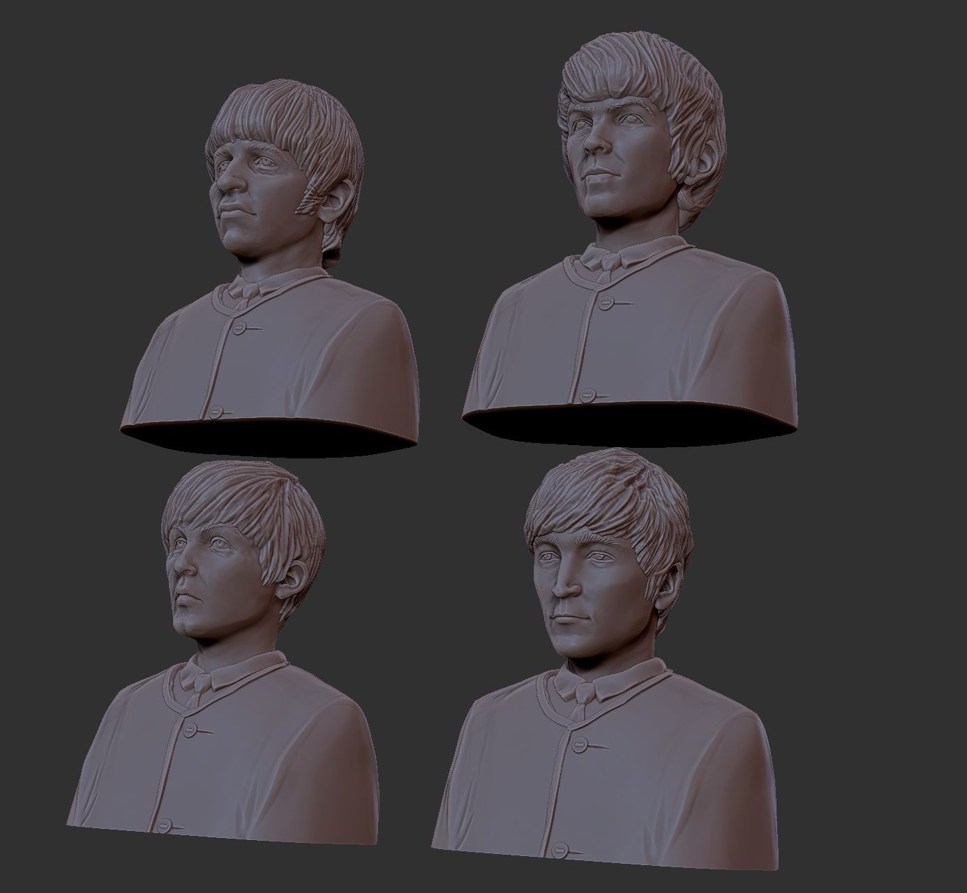 The Beatles 3D model 3D printable | CGTrader