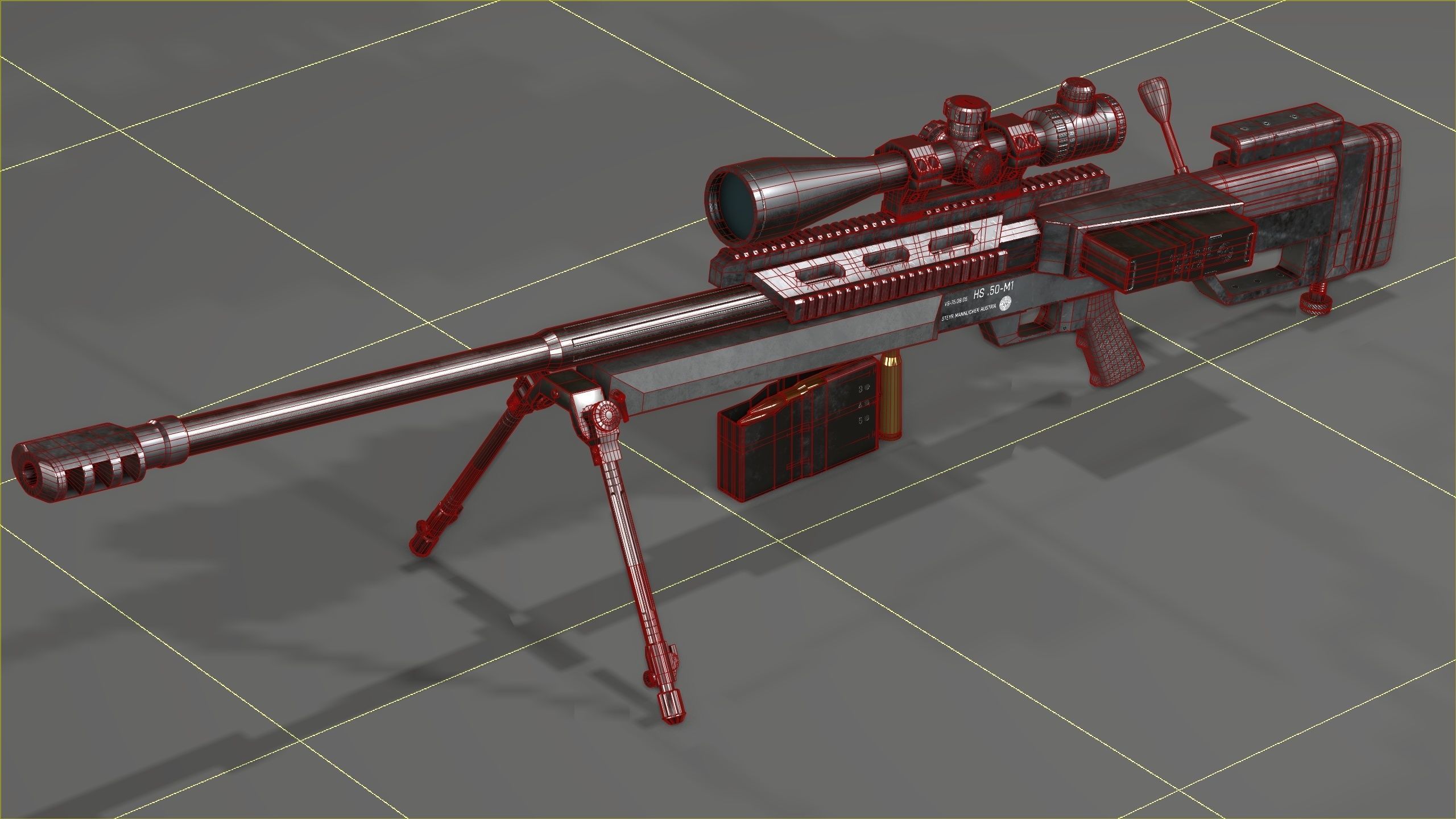 3D model Steyr HS 50 M1 - The ultimate long range hitter VR / AR / low-poly | CGTrader