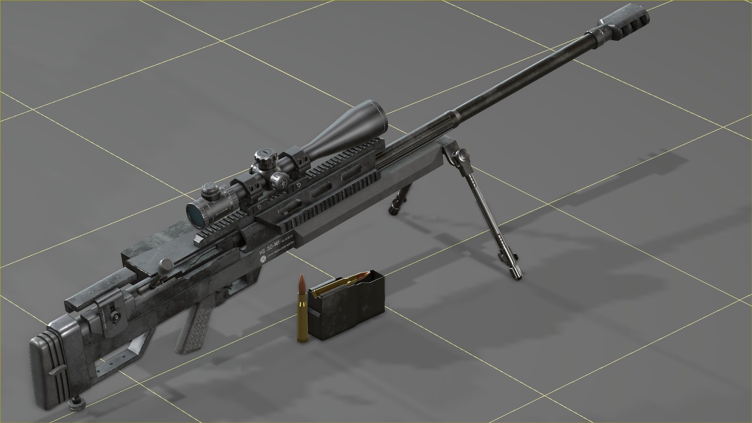 3D model Steyr HS 50 M1 - The ultimate long range hitter VR / AR / low-poly | CGTrader