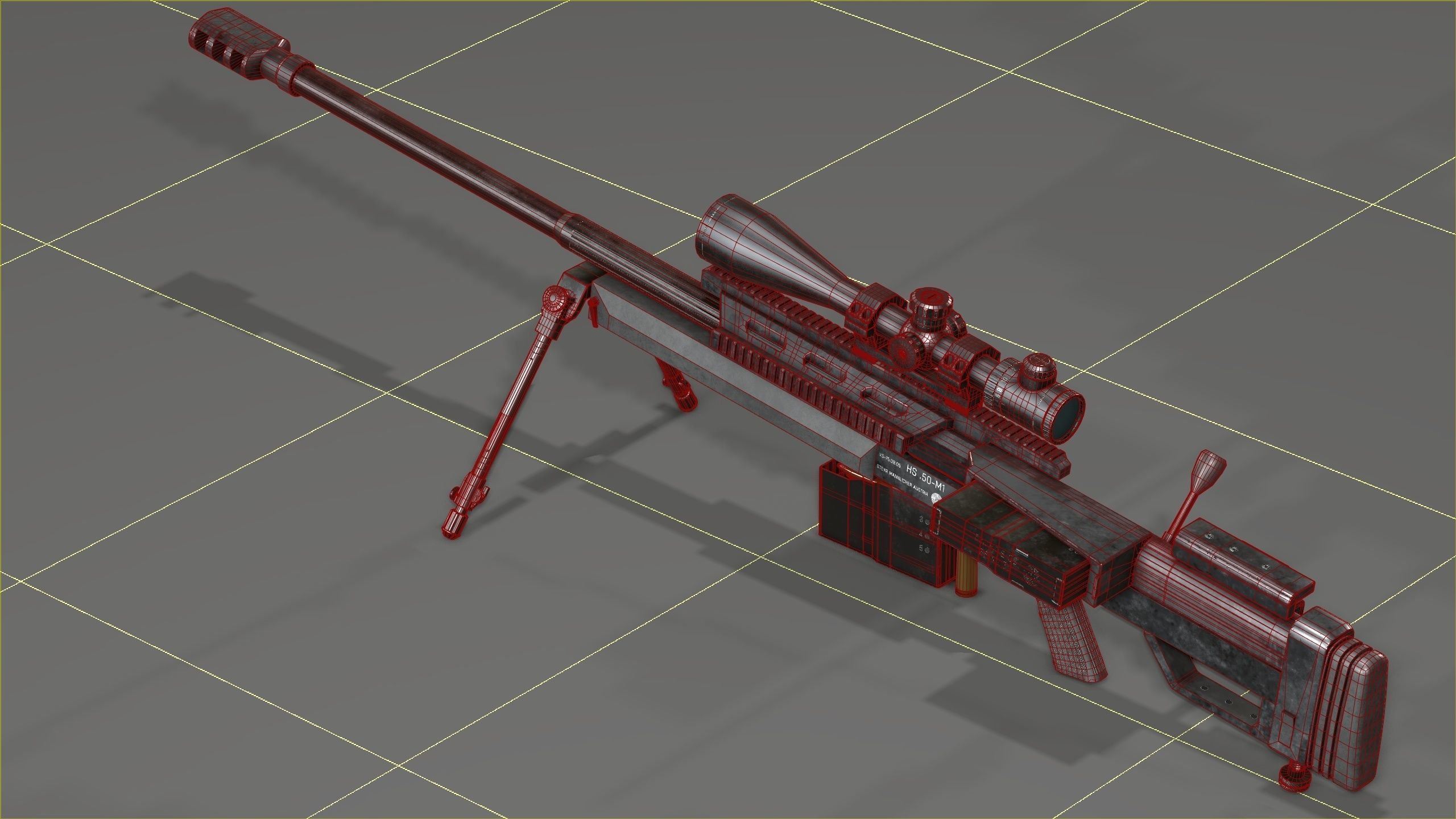 3D model Steyr HS 50 M1 - The ultimate long range hitter VR / AR / low-poly | CGTrader