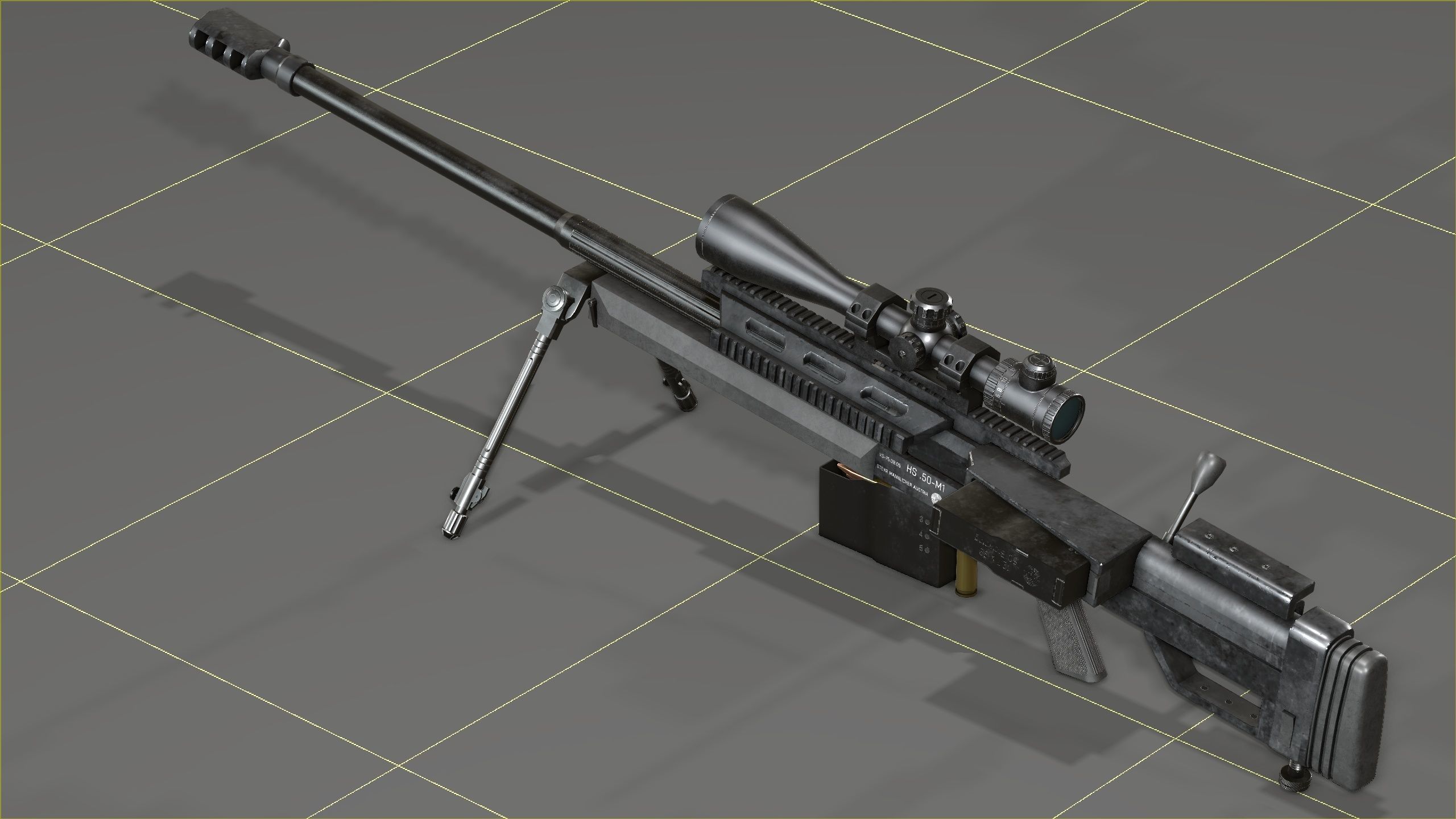 3D model Steyr HS 50 M1 - The ultimate long range hitter VR / AR / low ...
