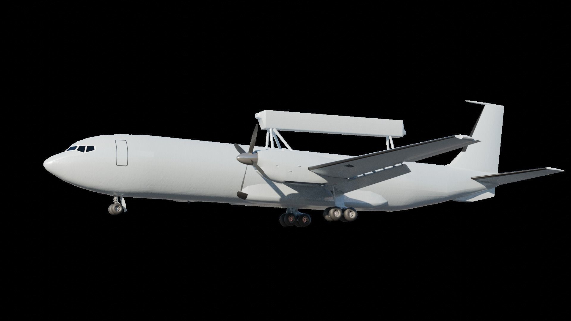 Airborne Early Warning and Control 3D model | CGTrader