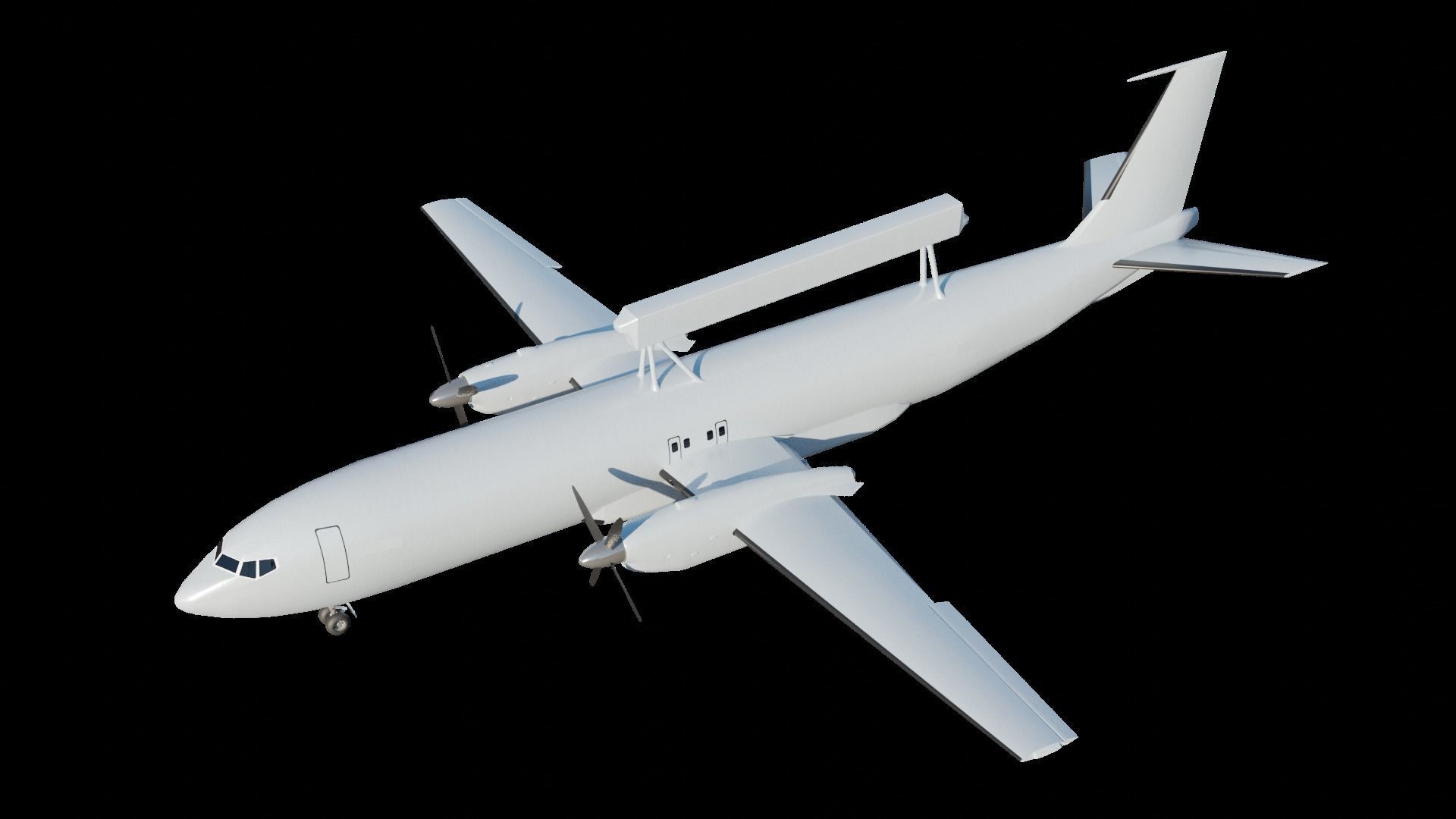 Airborne Early Warning and Control 3D model | CGTrader