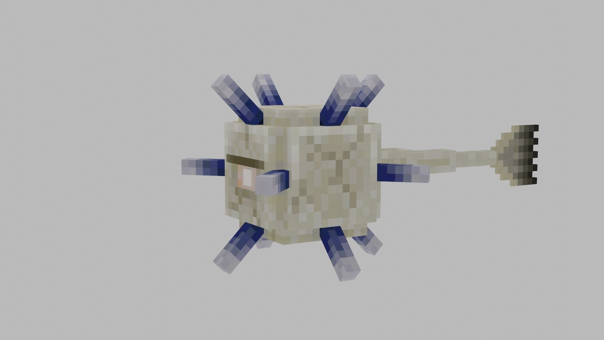 3D model Minecraft Guardian VR / AR / low-poly | CGTrader