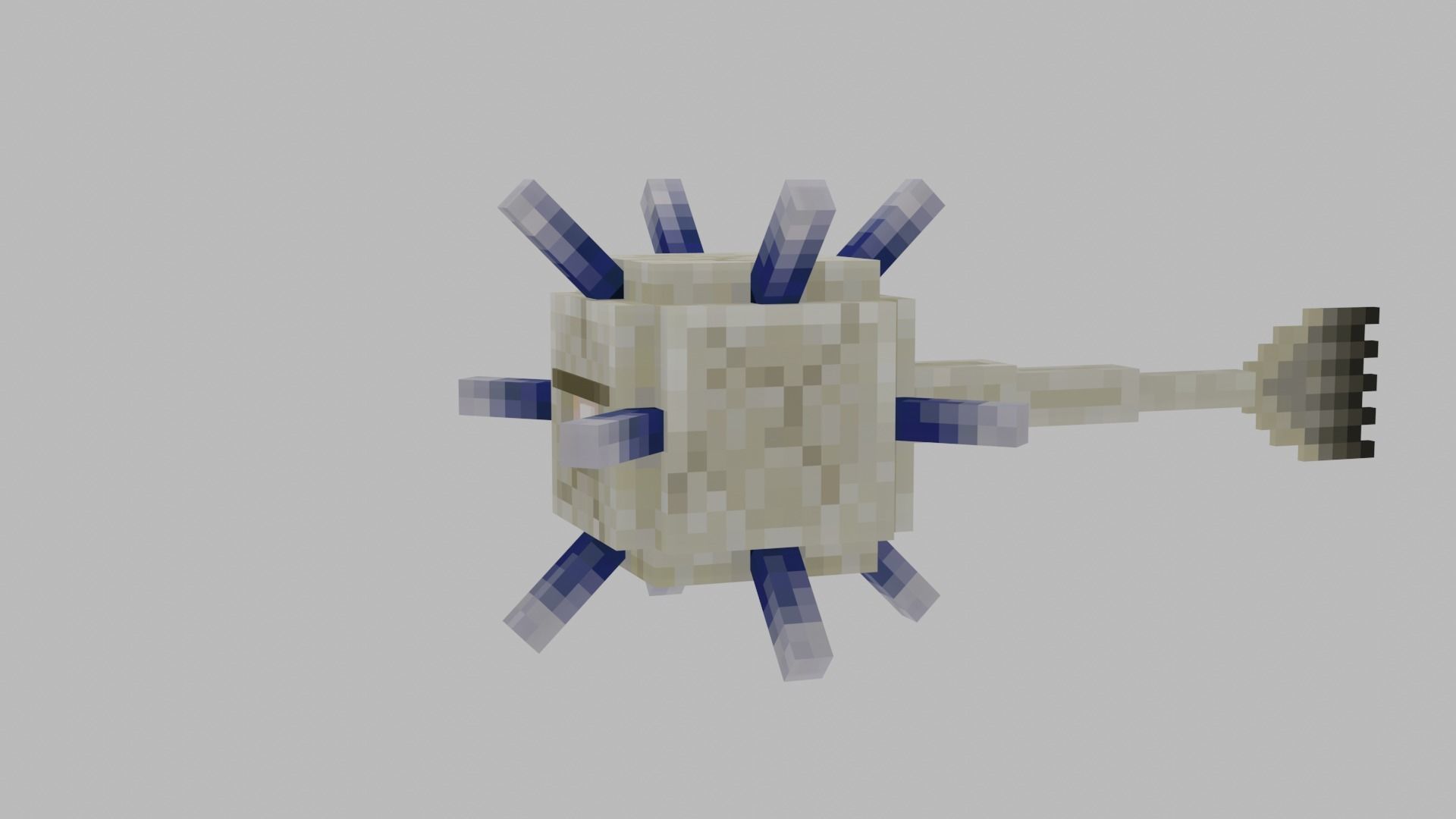 3D model Minecraft Guardian VR / AR / low-poly | CGTrader