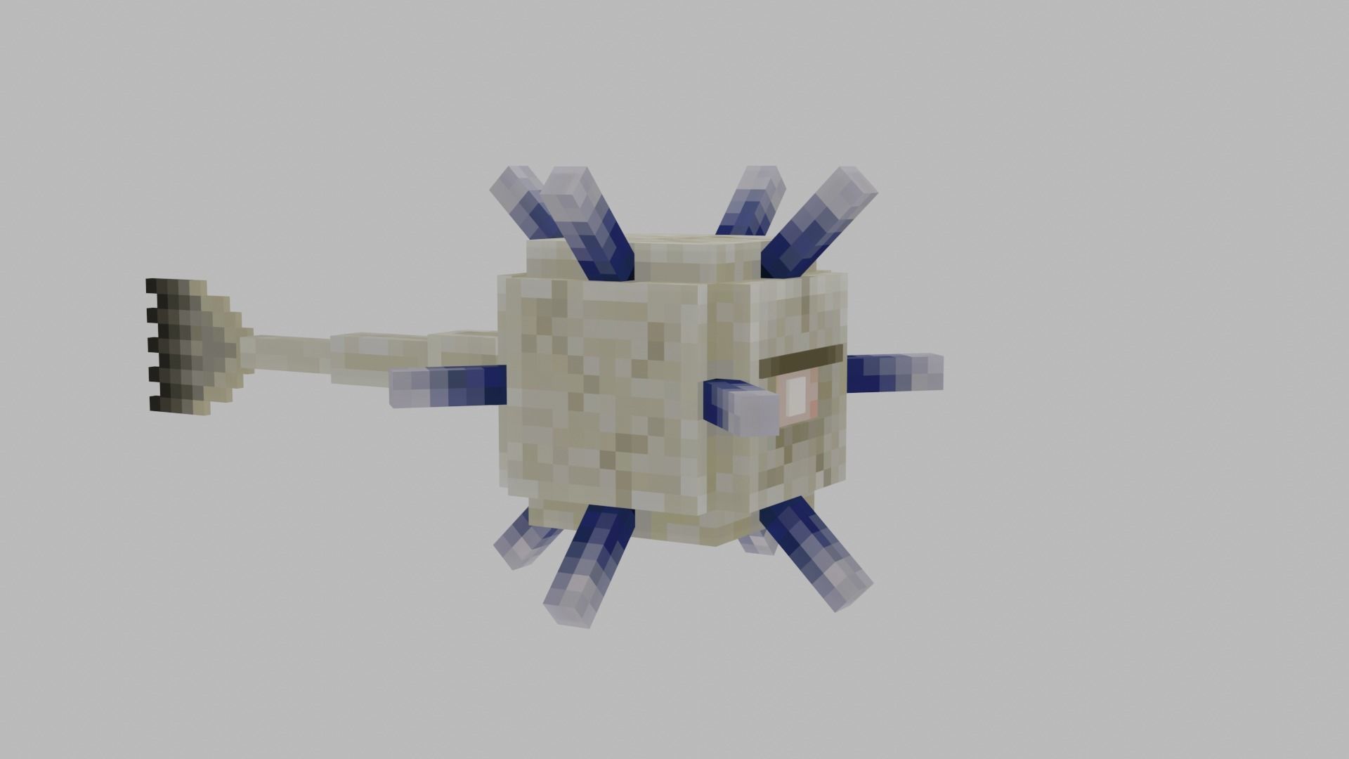 3D model Minecraft Guardian VR / AR / low-poly | CGTrader