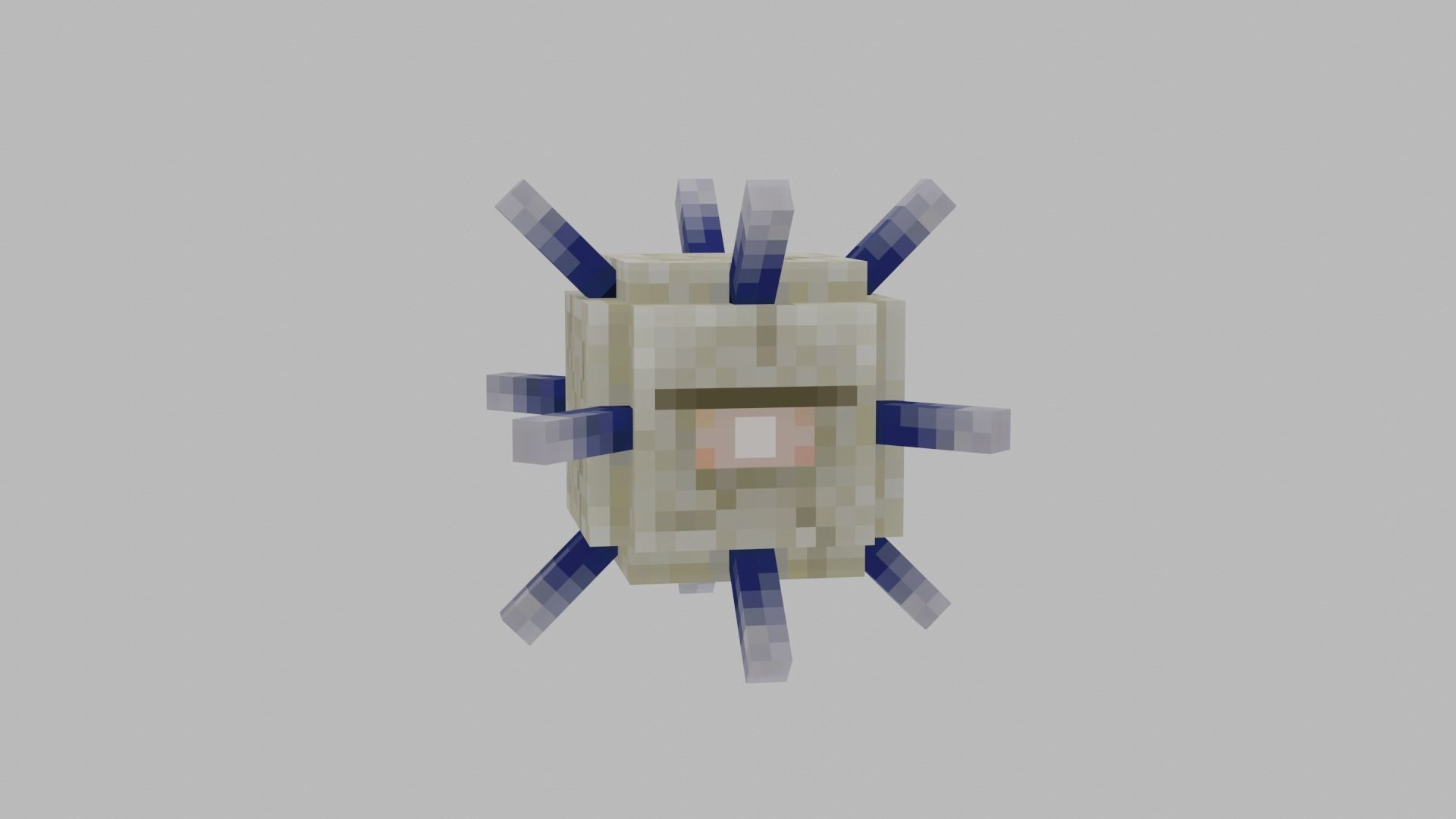 3D model Minecraft Guardian VR / AR / low-poly | CGTrader