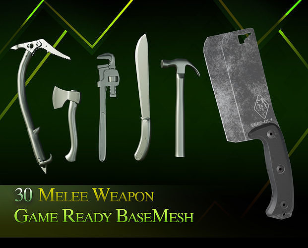 3D model Melee weapon VR / AR / low-poly | CGTrader