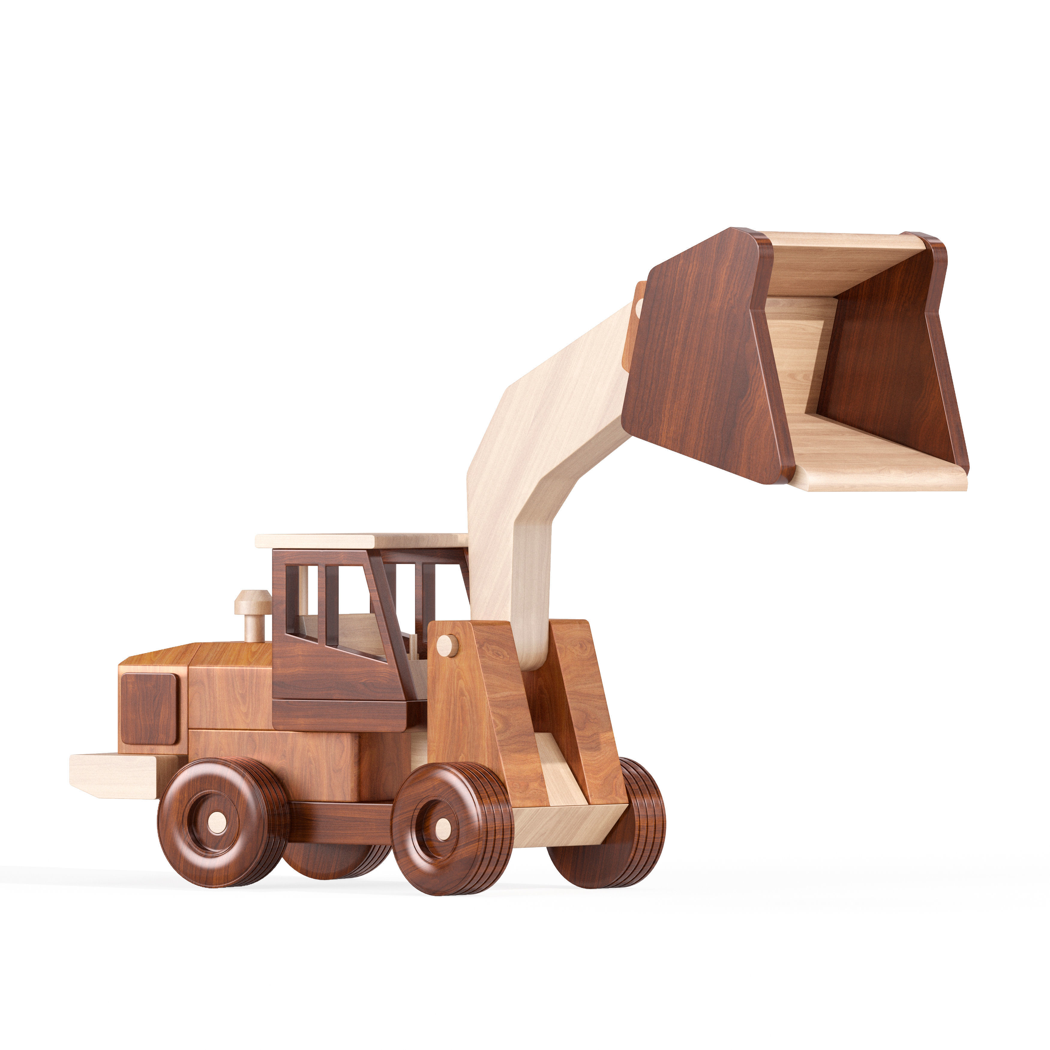 Cat dirt Loader Wood 3D model | CGTrader