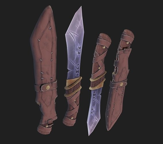 3D model Stylized Knife VR / AR / low-poly | CGTrader