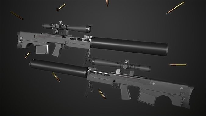 3D model VKS sniper rifle VR / AR / low-poly | CGTrader