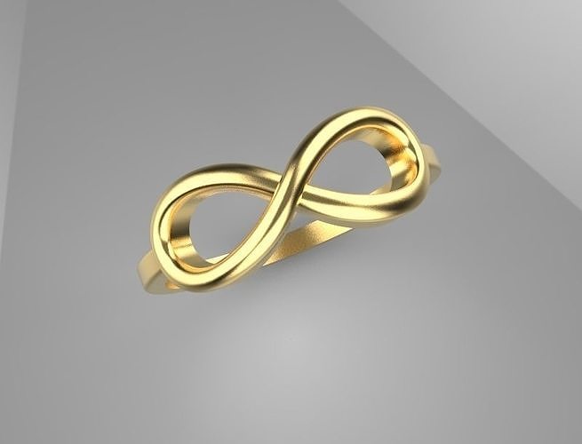 Infinity Ring 3D model 3D printable | CGTrader