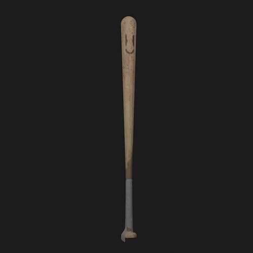 3D model Post Apocalyptic Survival Baseball Bat VR / AR / low-poly ...