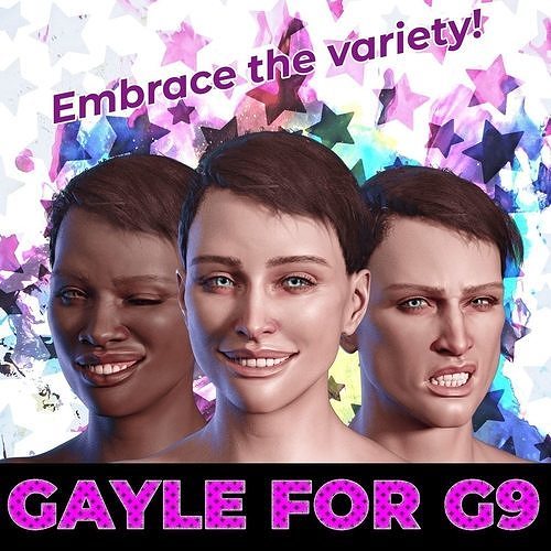 Gayle for G9 M and F 3D model | CGTrader