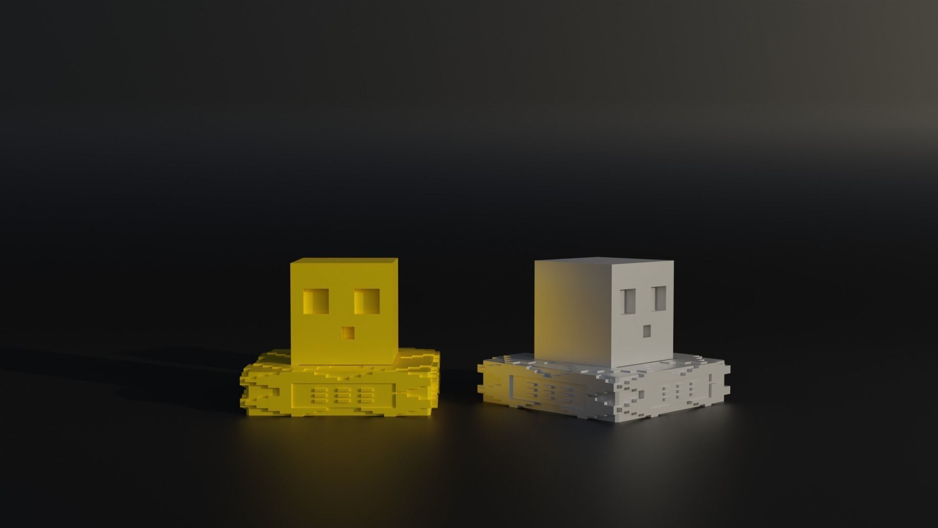 Minecraft Figure Chess Set - 6 Different Minecraft Character 3D model ...