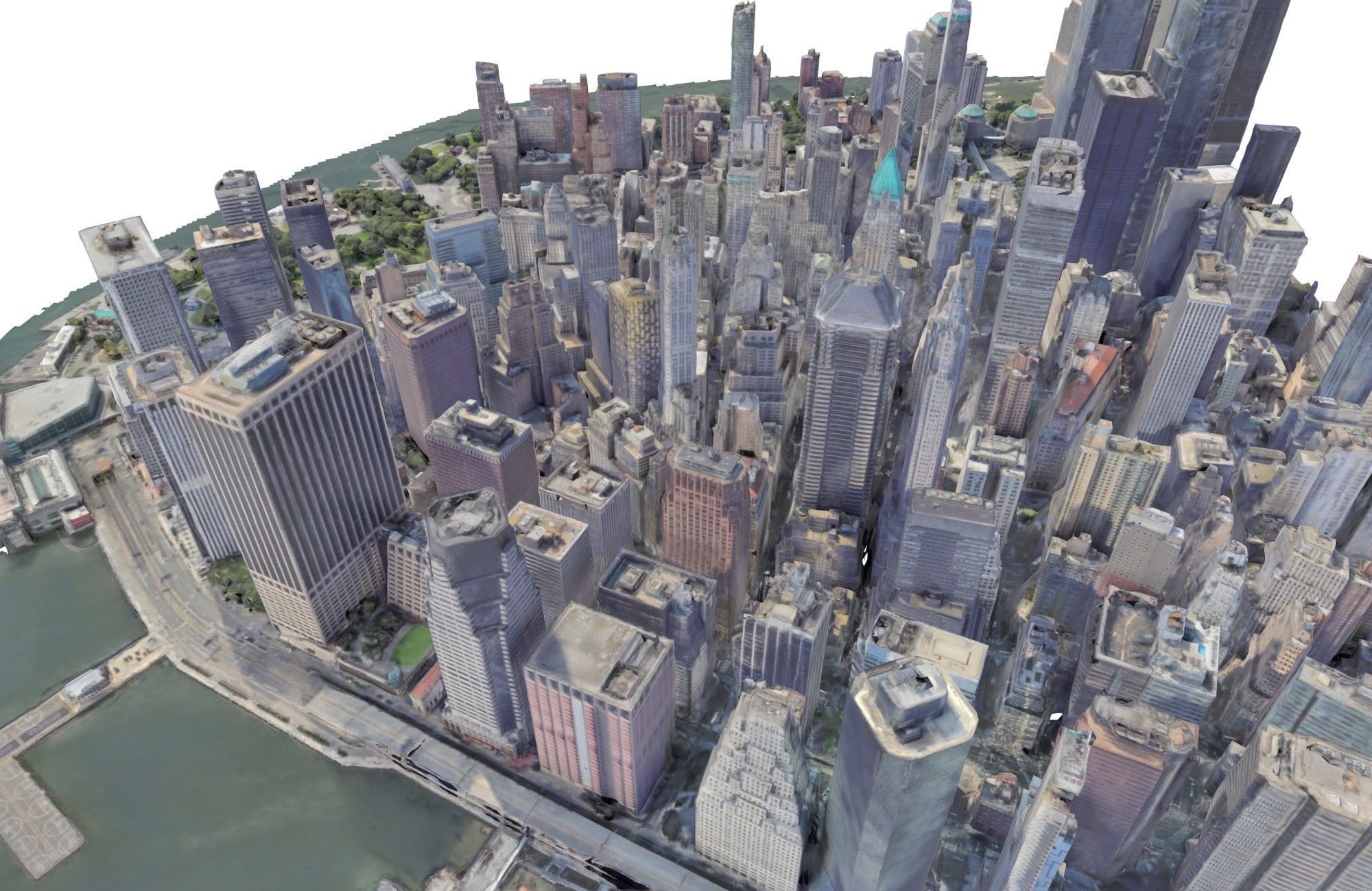 Manhatten Skyline free 3D model | CGTrader