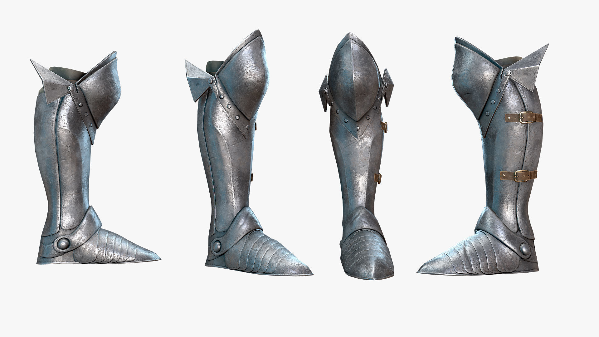 3D model Medieval Knight Boot VR / AR / low-poly | CGTrader