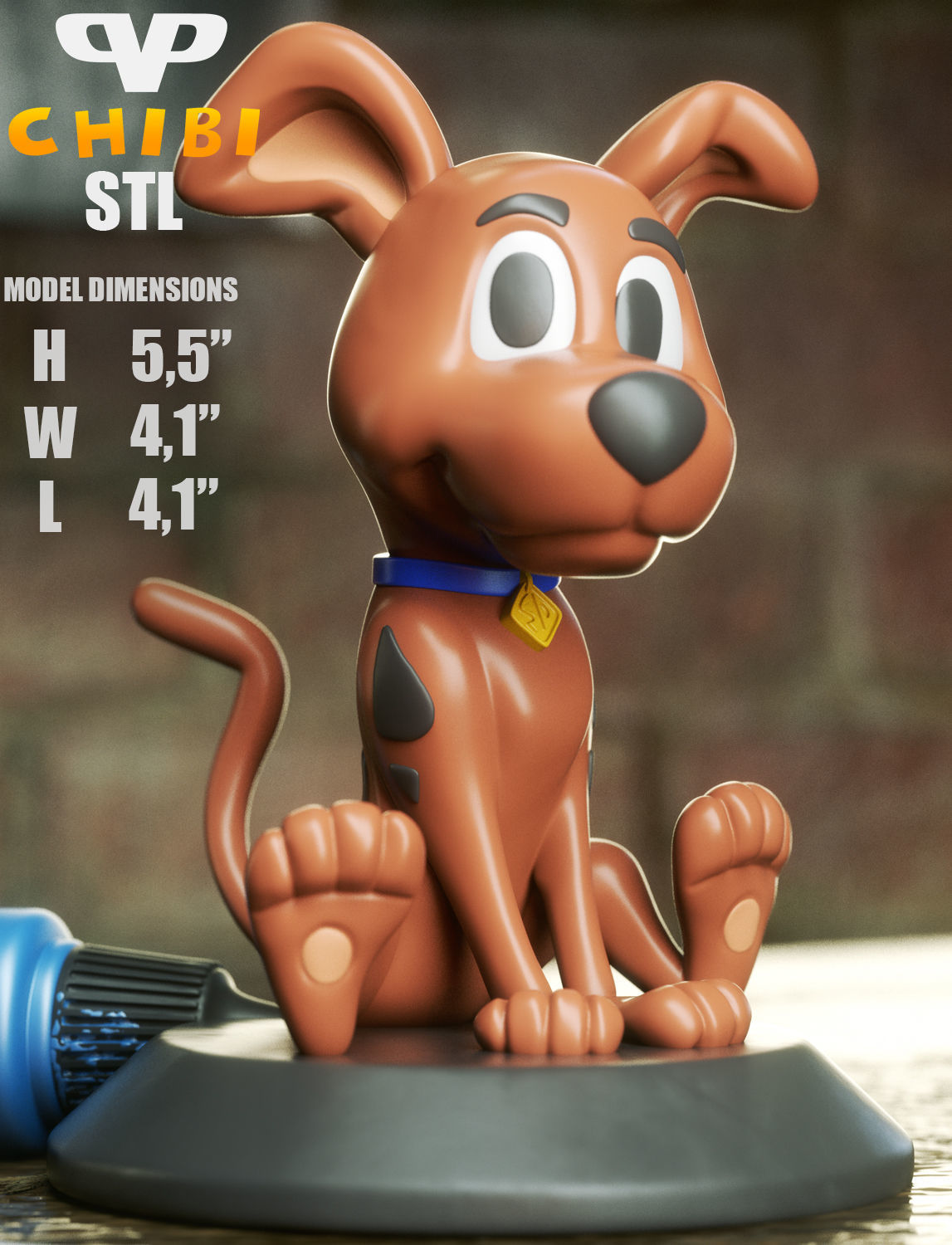 Scooby Doo Chibi STL for 3D Printing ChibiSTL 3DXM 3D model 3D ...