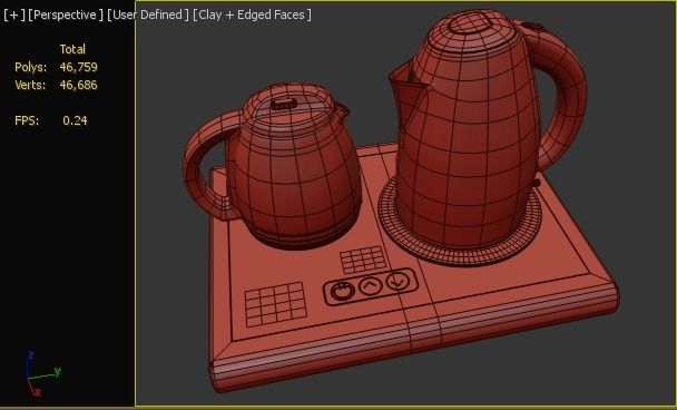 Tea Maker 2095 free 3D model | CGTrader