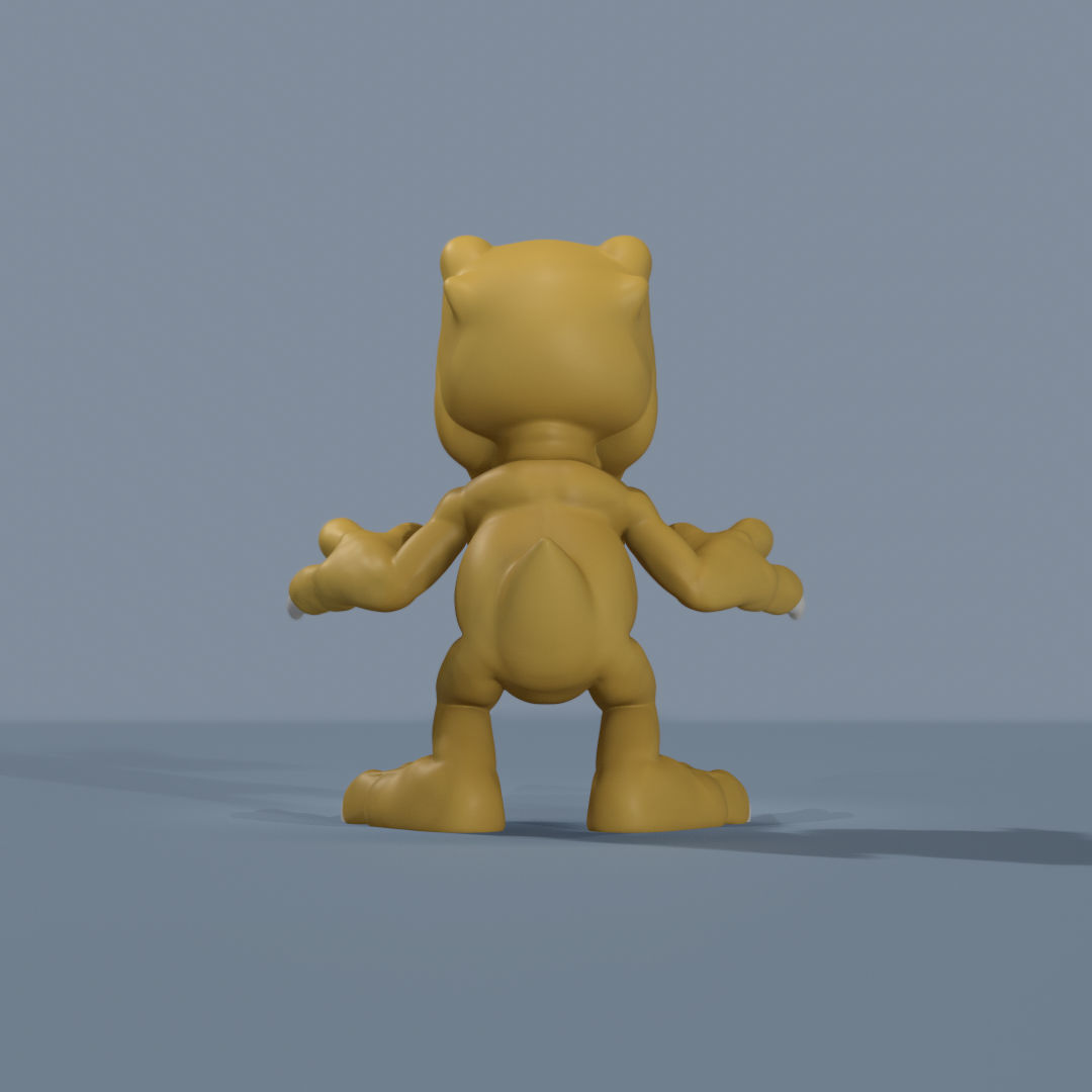 Agumon 3D model 3D printable | CGTrader