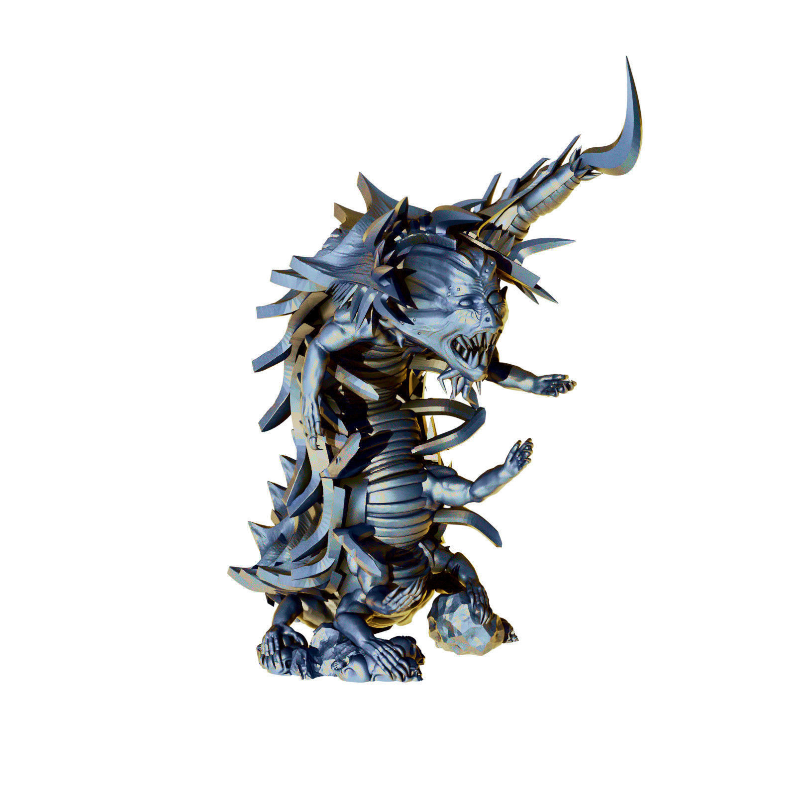 Centipede Chaos Spawn Demon Wargame Proxy 3D model 3D printable | CGTrader