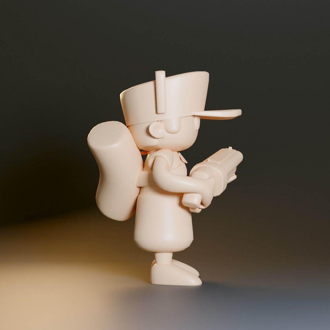 3D model TF2 Scout figure VR / AR / low-poly | CGTrader