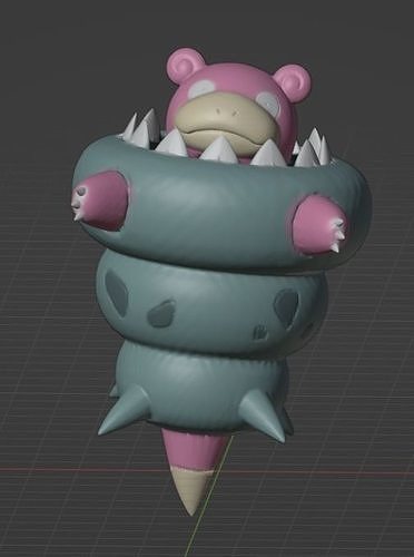 Mega Slowbro 3D model 3D printable | CGTrader