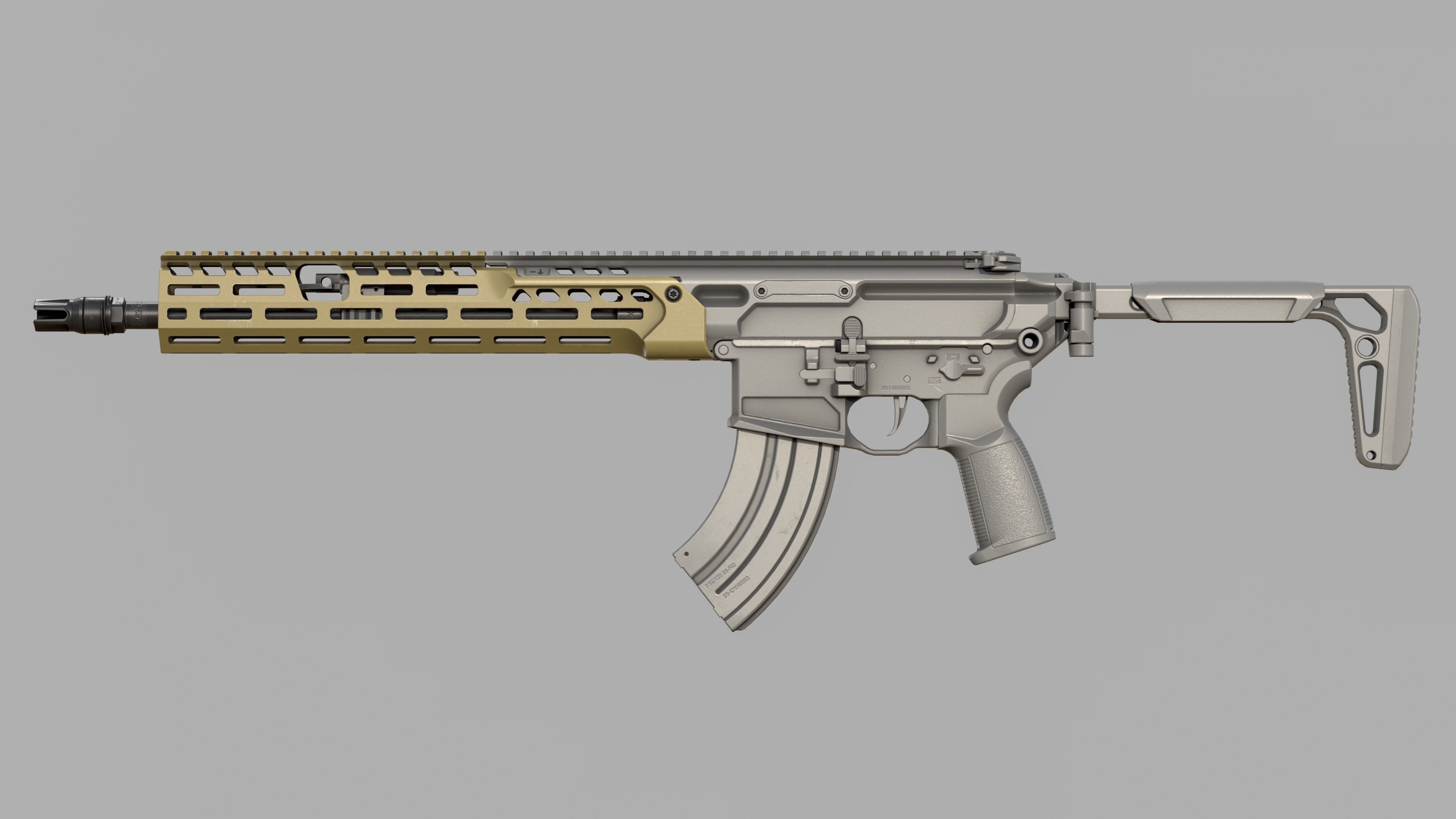 3D model Sig Sauer MCX Spear Lt - FULL KIT - Replica - LOW POLY VR / AR ...