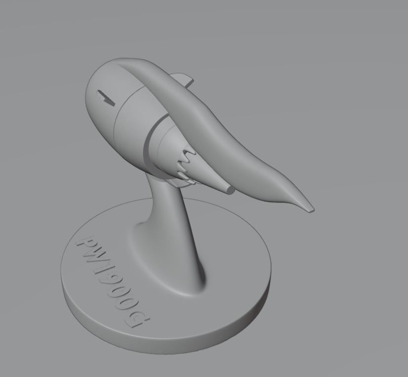 PW1900G Engine Mockup 3D model 3D printable | CGTrader